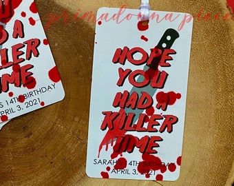 Killer Birthday Cake Topper Halloween Cake Topper Horror - Etsy