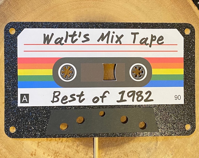 Best of 1982 Cake Topper| Cassette Tape Cake Topper| 80's Cake Topper ...