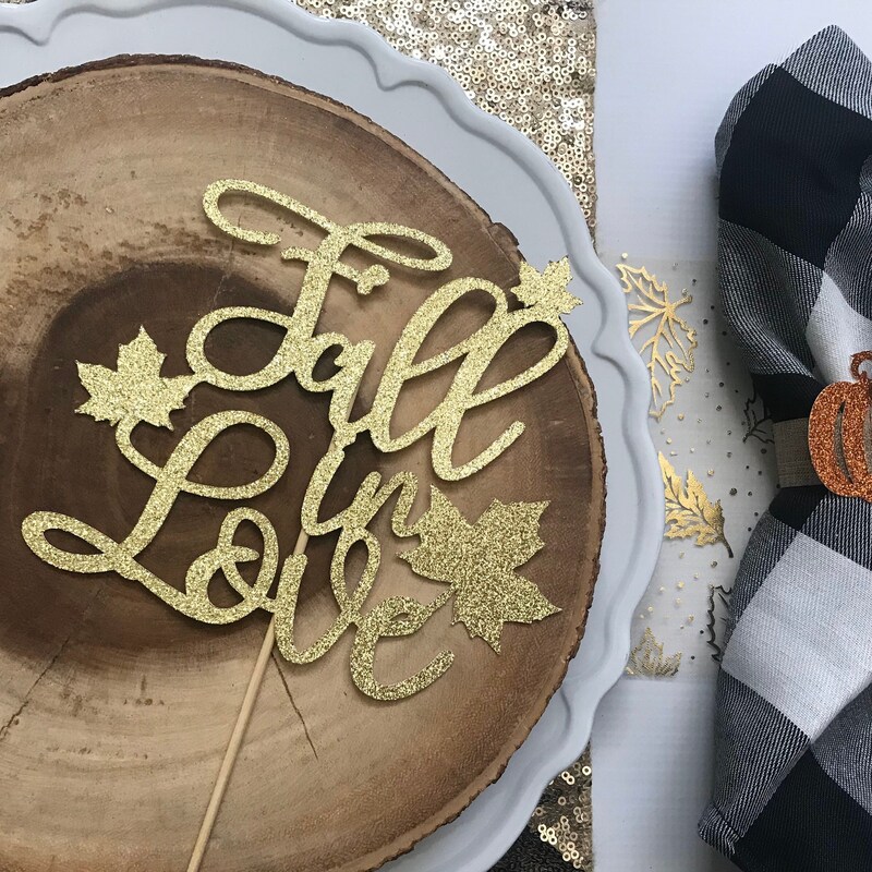 Fall Cake Topper - Etsy