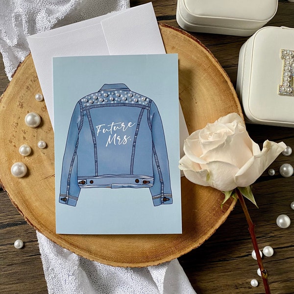 Denim Jacket Card - Etsy