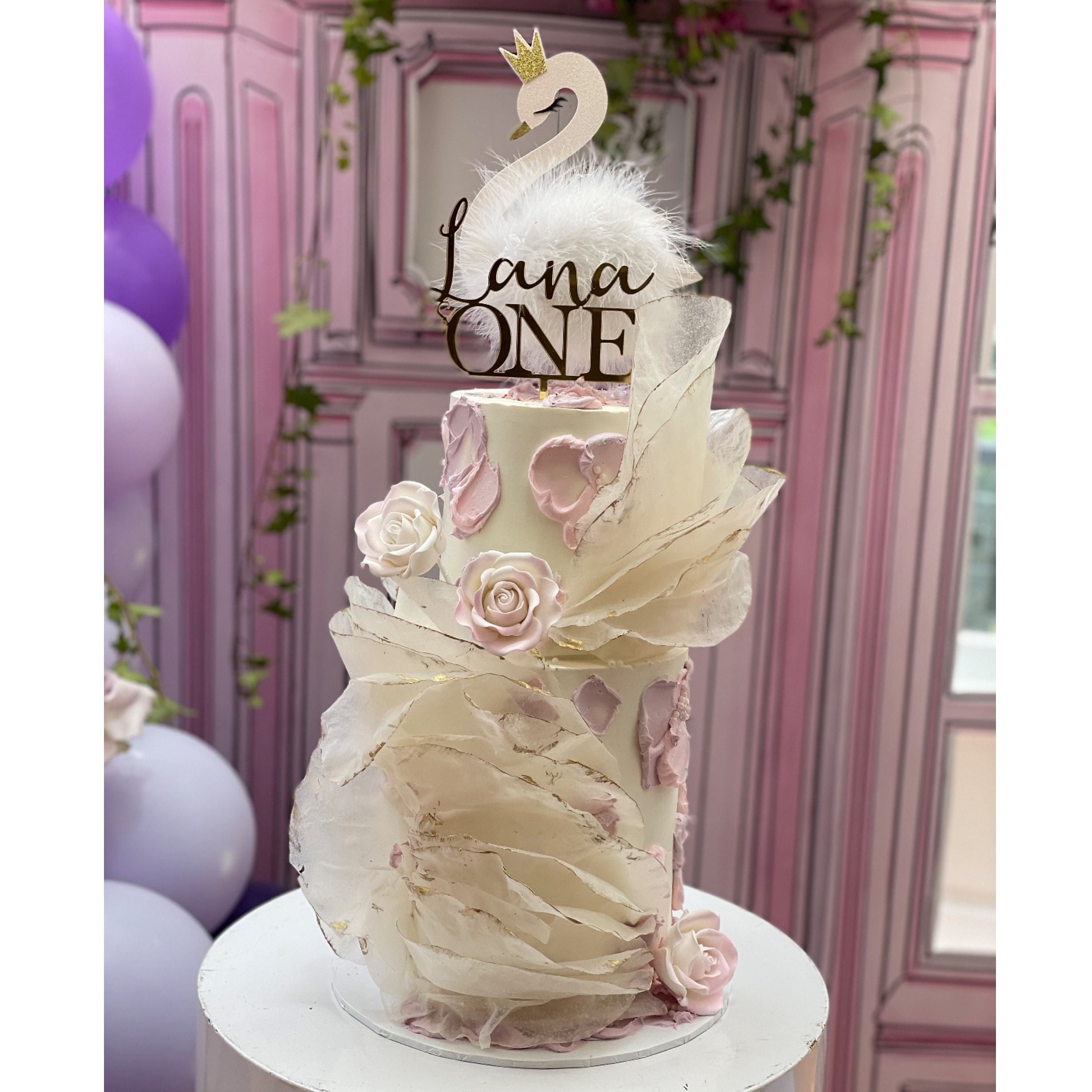 Swan Cake Topper Swan Birthday Baby Shower Cake Topper Swan - Etsy