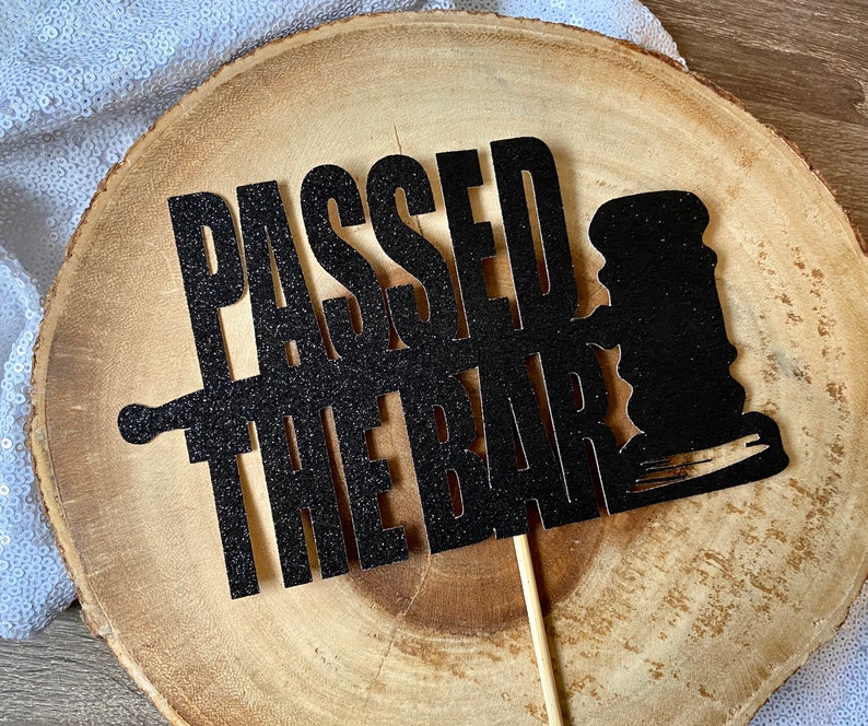 Passed the Bar Lawyer Cake Topper Lawyer Graduation Cake - Etsy