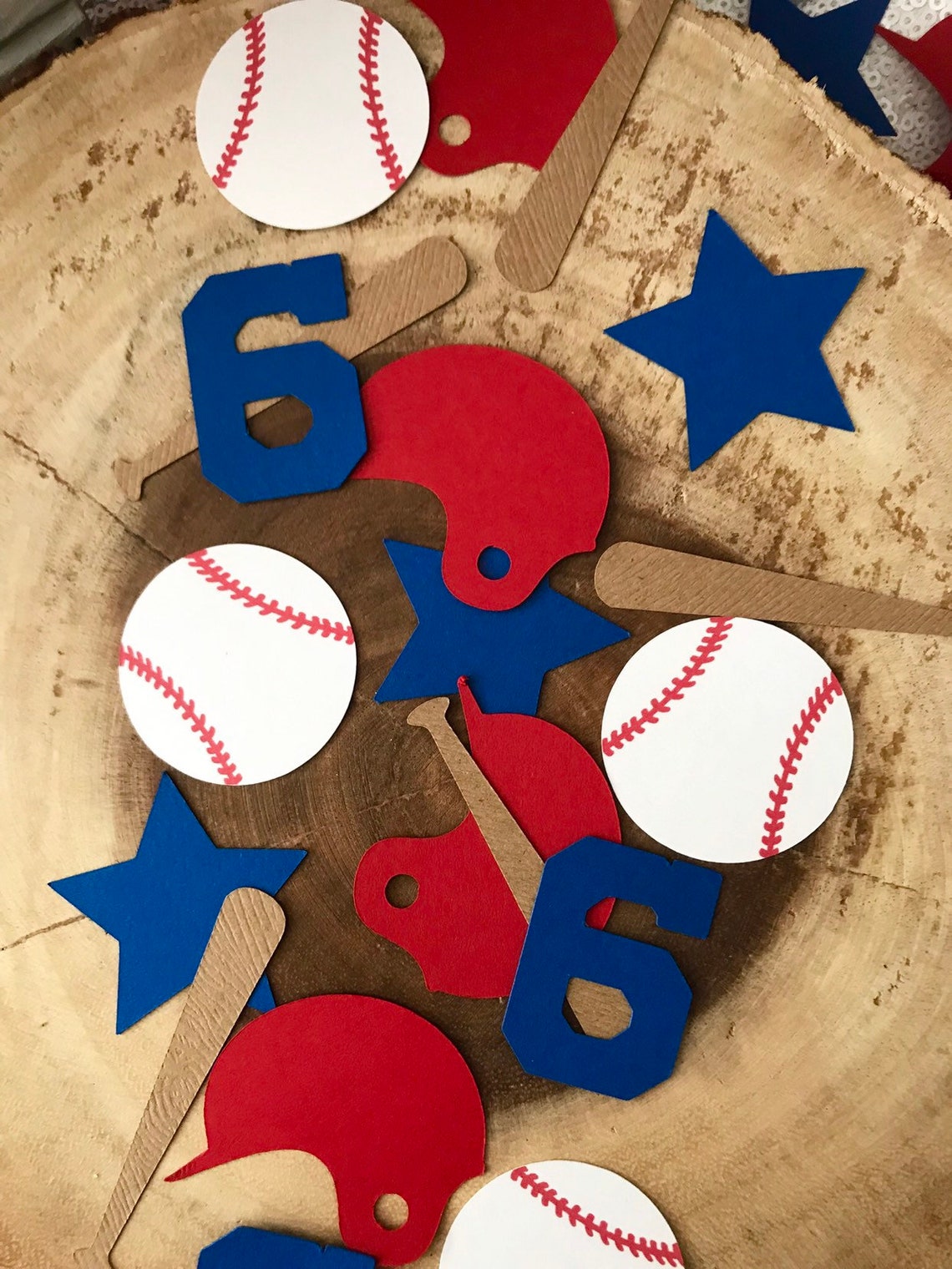 50 Piece Baseball Confetti Baseball Birthday Party Decor - Etsy