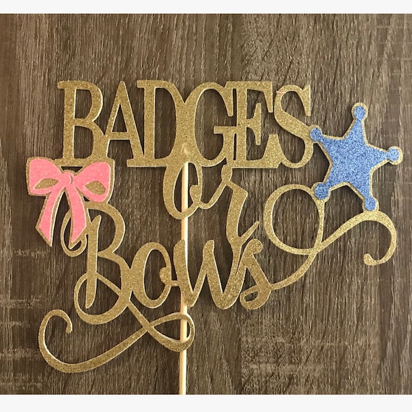 Gender Reveal Badge - Etsy