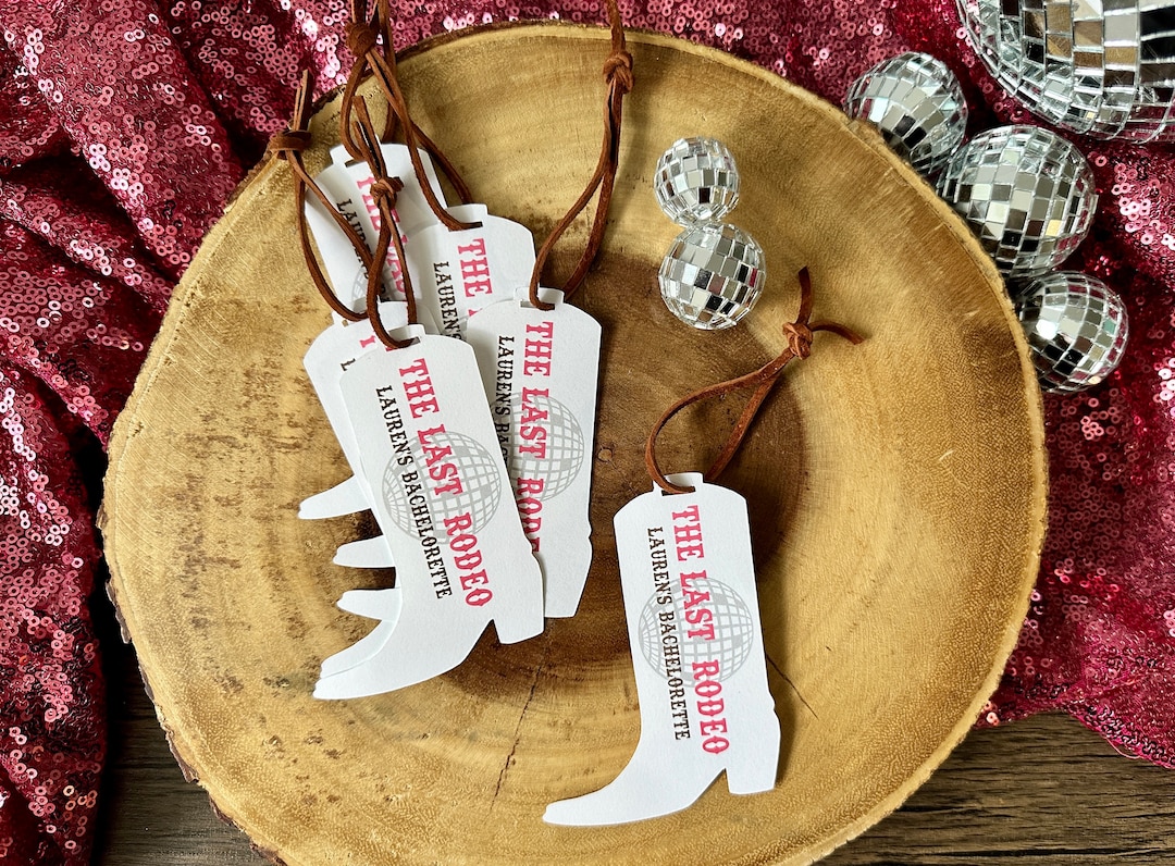 Cowgirl Boot Gift Tags (qty. 6)| Lets Go Girls| Cowboy Boot Gift Tags ...
