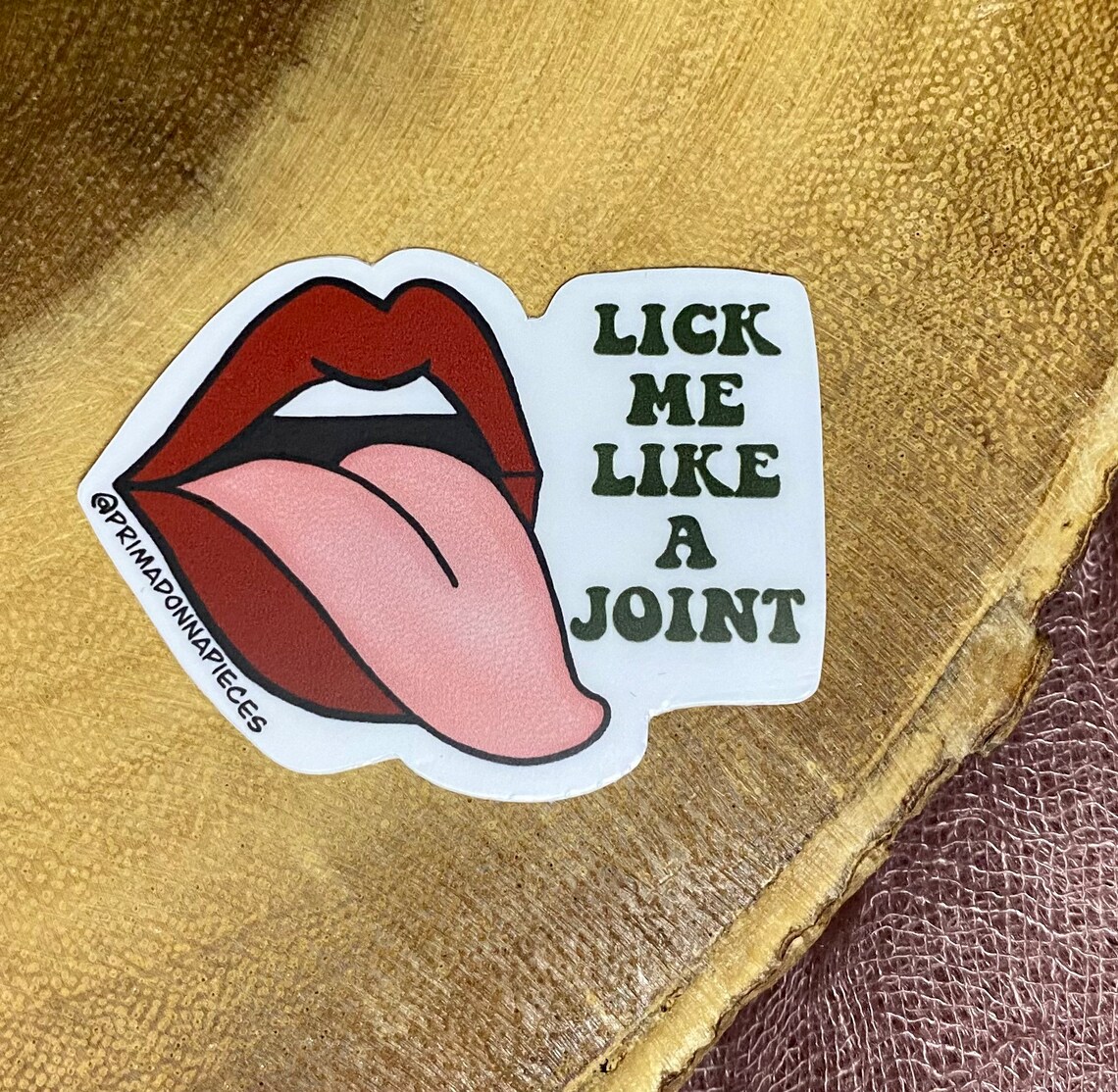 Lick Me Sticker (qty. 1)| Stoner Stickers| 420 Stickers| Weed Stickers ...