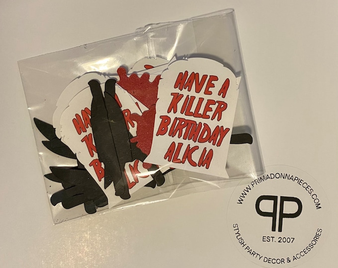 Killer Birthday Cake Topper Halloween Cake Topper Horror - Etsy