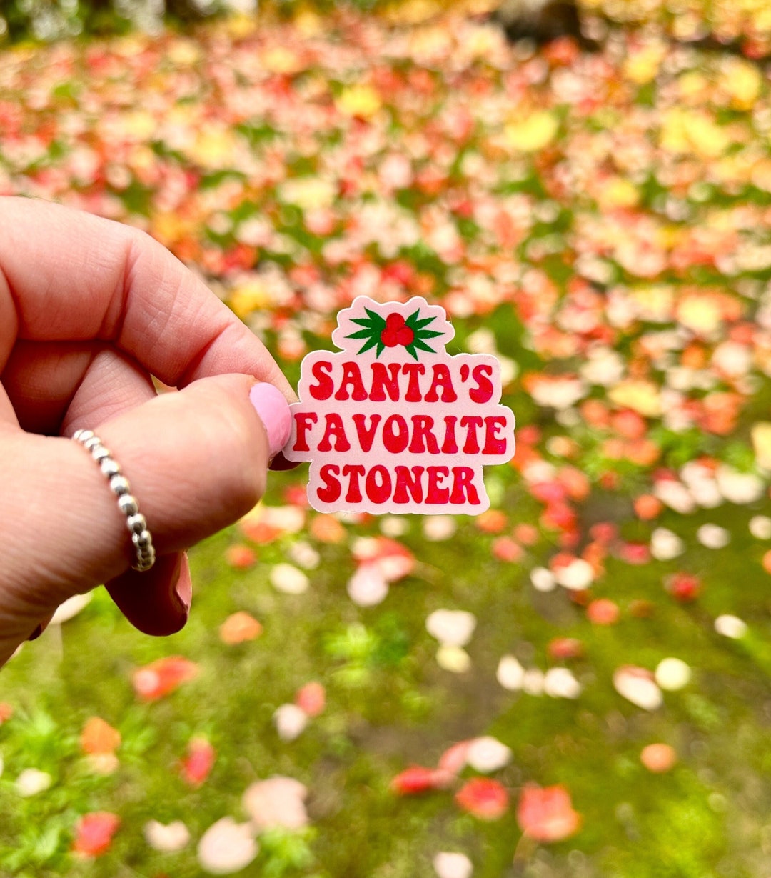 Santa's Favorite Stoner Sticker Qty. 1 Weed Stickers - Etsy