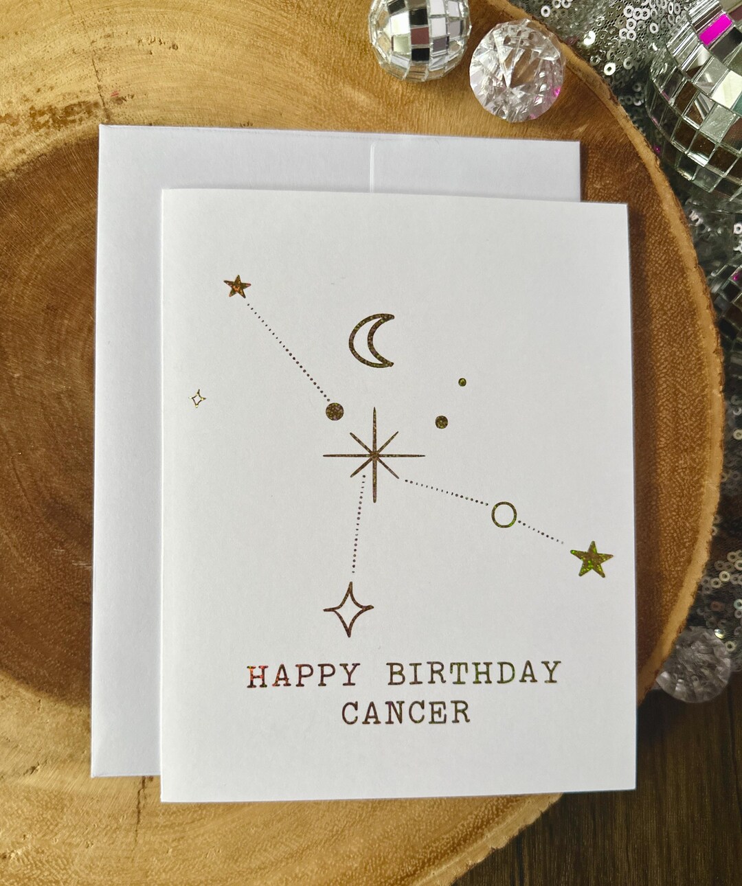 Cancer Birthday Card| Zodiac Sign Birthday Card| Astrology Gifts ...