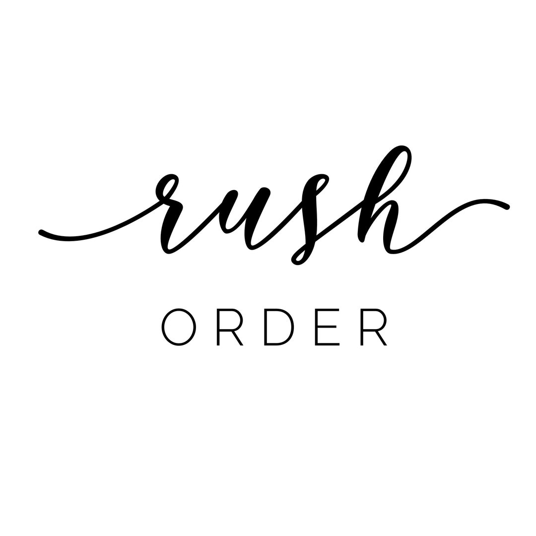 RUSH ORDER - 24 Hour Processing Time - Etsy