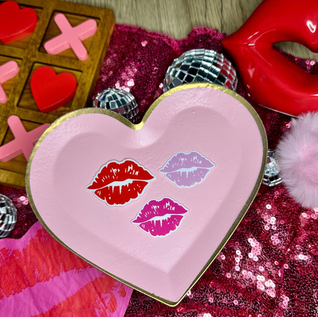 Lip Sticker Pack (qty. 3)| Valentines Stickers| Pucker up Stickers| Lip ...