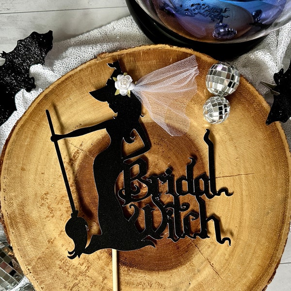 Witch Cake Topper - Etsy
