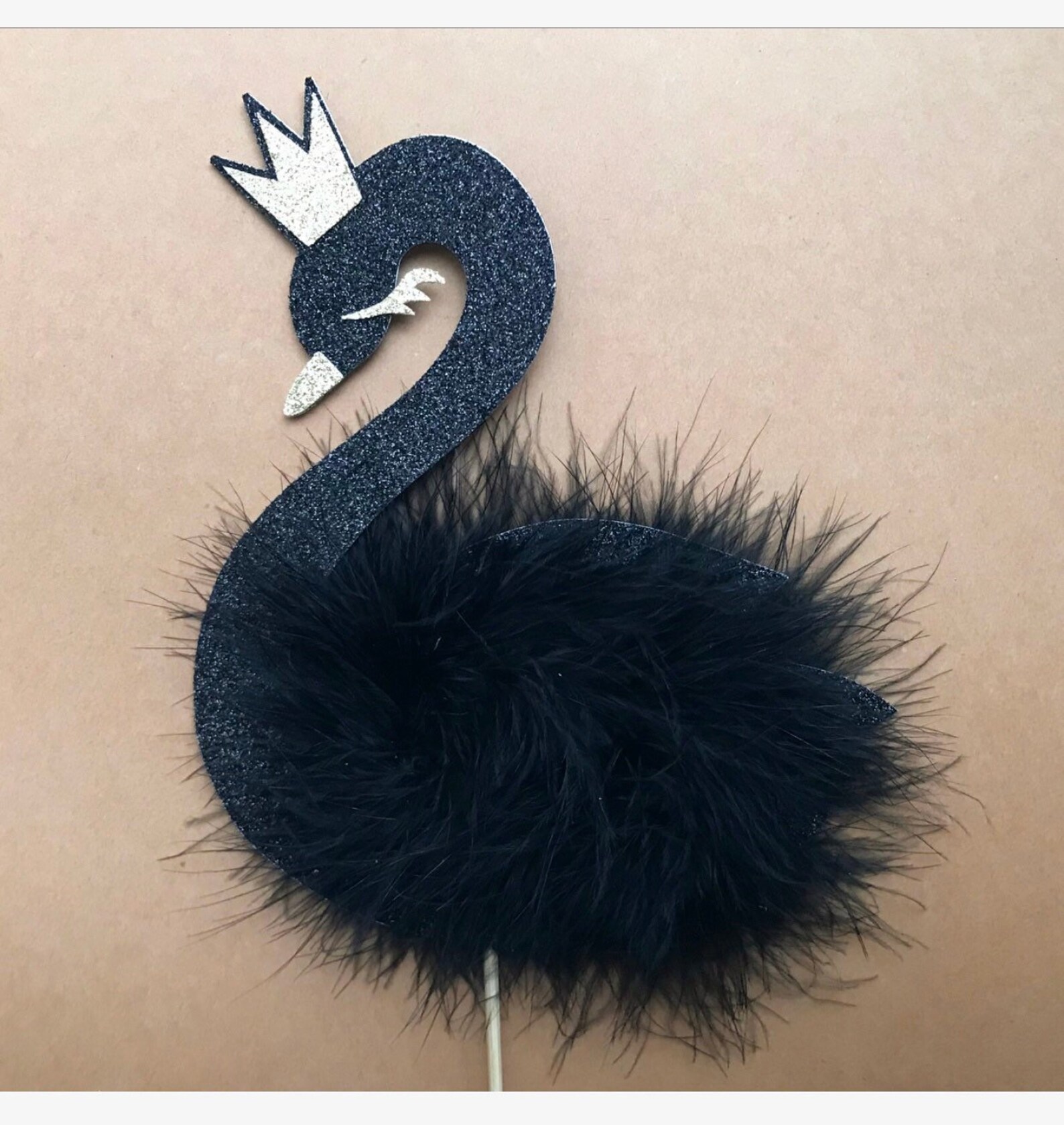 Swan Cake Topper Swan Birthday Swan Party Decor Swan Lake - Etsy