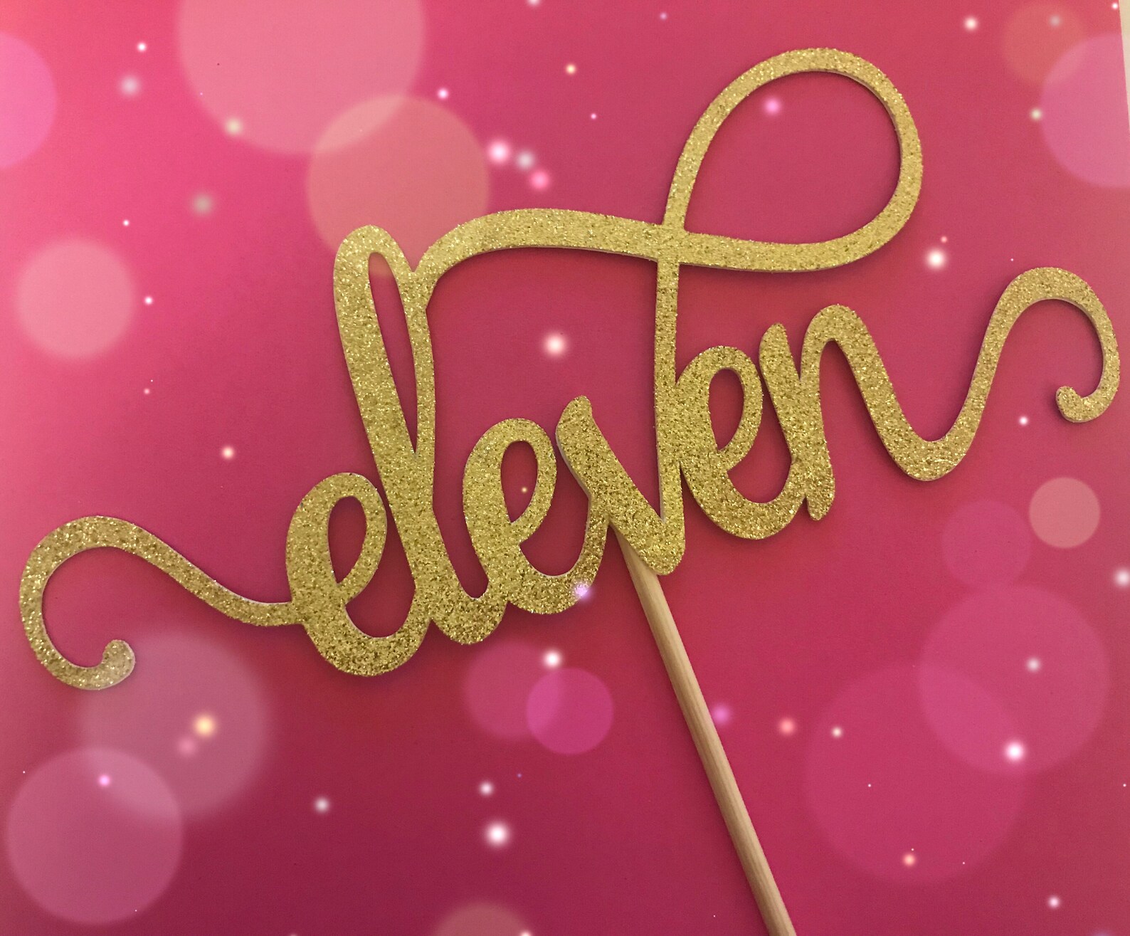 Age Cake Topper| Number Cake Topper| Eleven Cake Topper| 11 Cake Topper ...