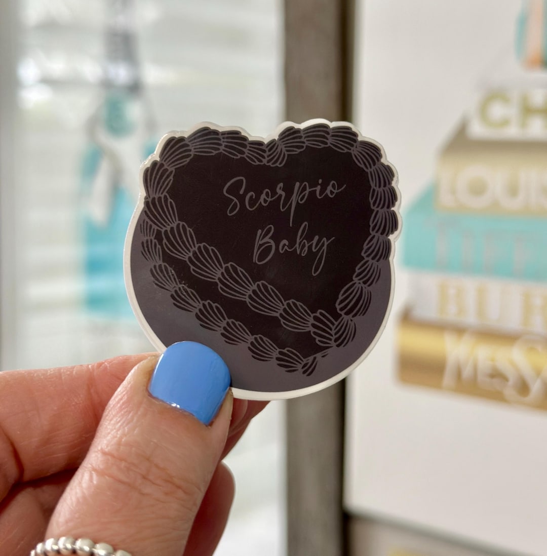 Scorpio Sign Sticker| Zodiac Sign Stickers| Vintage Heart Cake Stickers ...