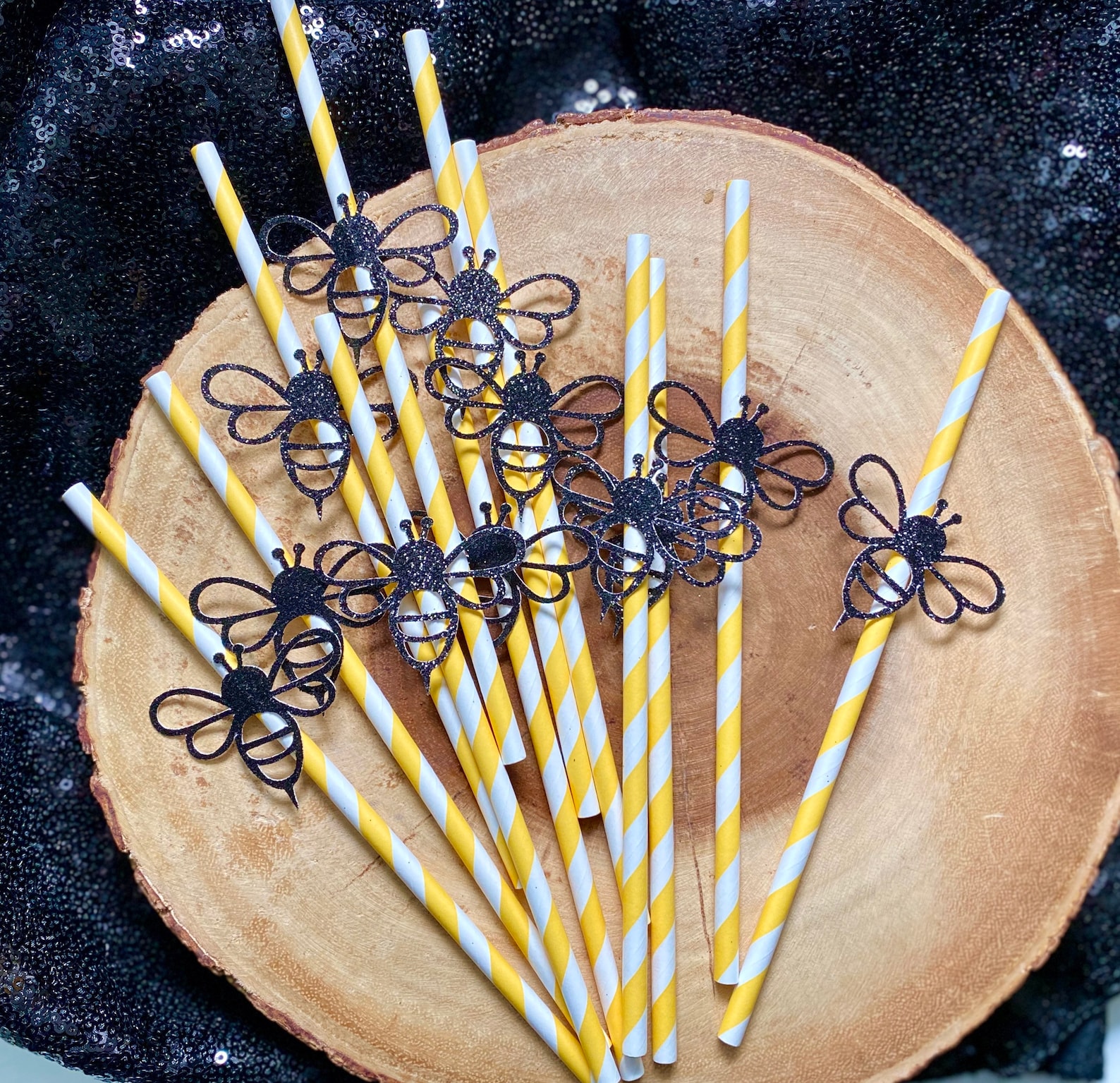 Bee Straws (qty. 12)| Bee Birthday| What Will It Bee Gender Reveal| Bee ...