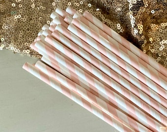 Light Pink Straws - Etsy