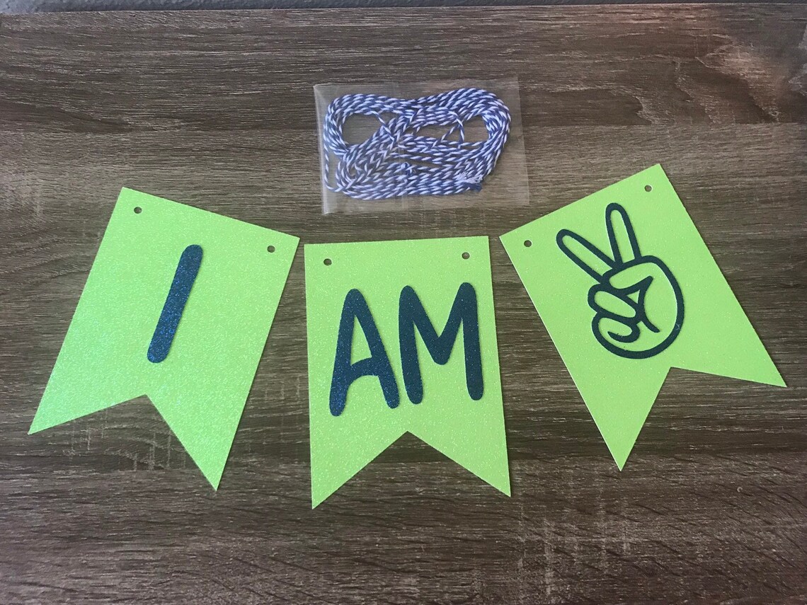 Two Cool Banner I Am Two Two Cool High Chair Banner Two | Etsy