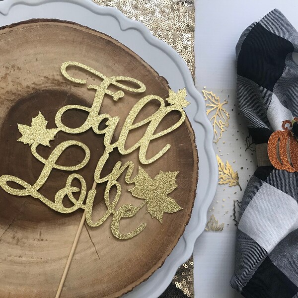Fall Wedding Cake Toppers - Etsy