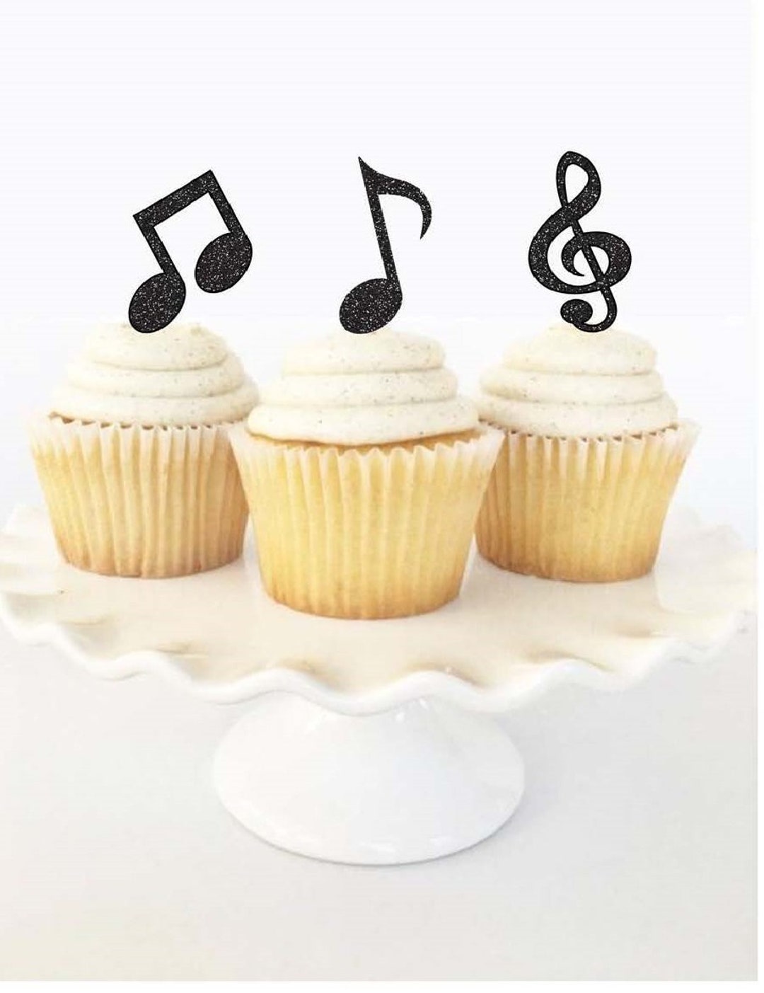 Music Note Cupcake Toppers (qty. 6)| Music Party Decor| Music Note ...