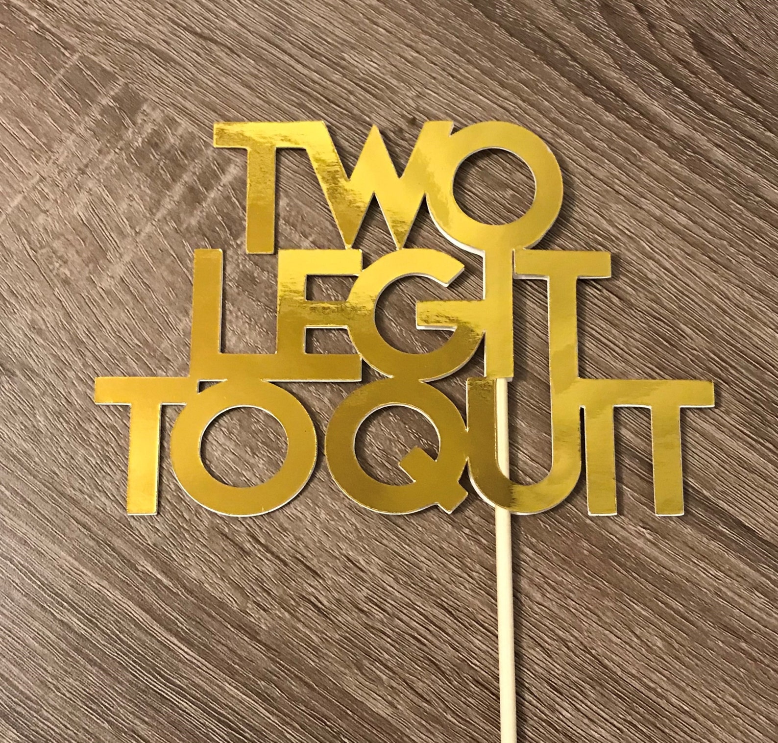 Two Legit to Quit Cake Topper| Two Legit Party| 90s Party Decor| Two ...