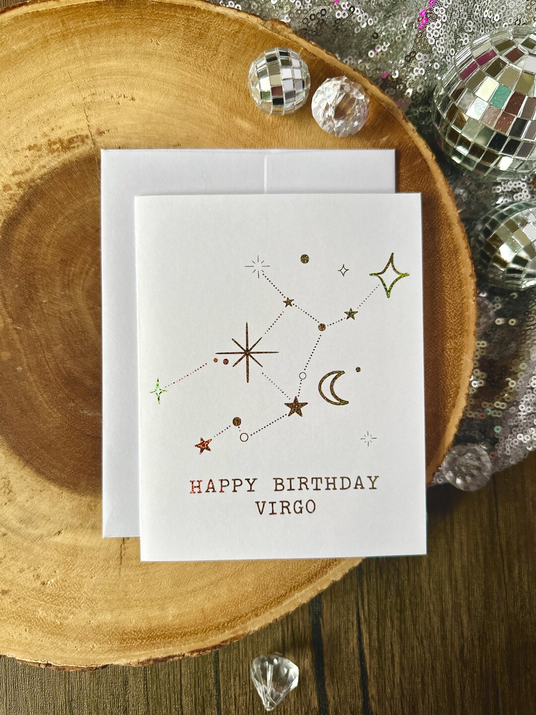 Virgo Birthday Card| Zodiac Sign Birthday Card| Astrology Gifts| Zodiac ...