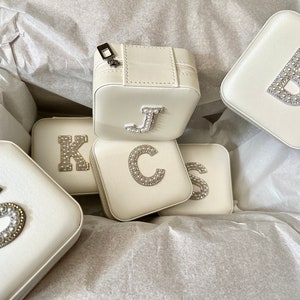 Pearl Initial Monogram Jewelry Box (qty. 1)| Personalized Gift ...