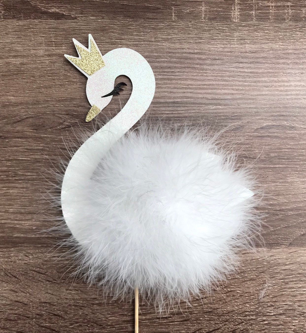 Swan Cake Topper Swan Birthday Baby Shower Cake Topper Swan - Etsy