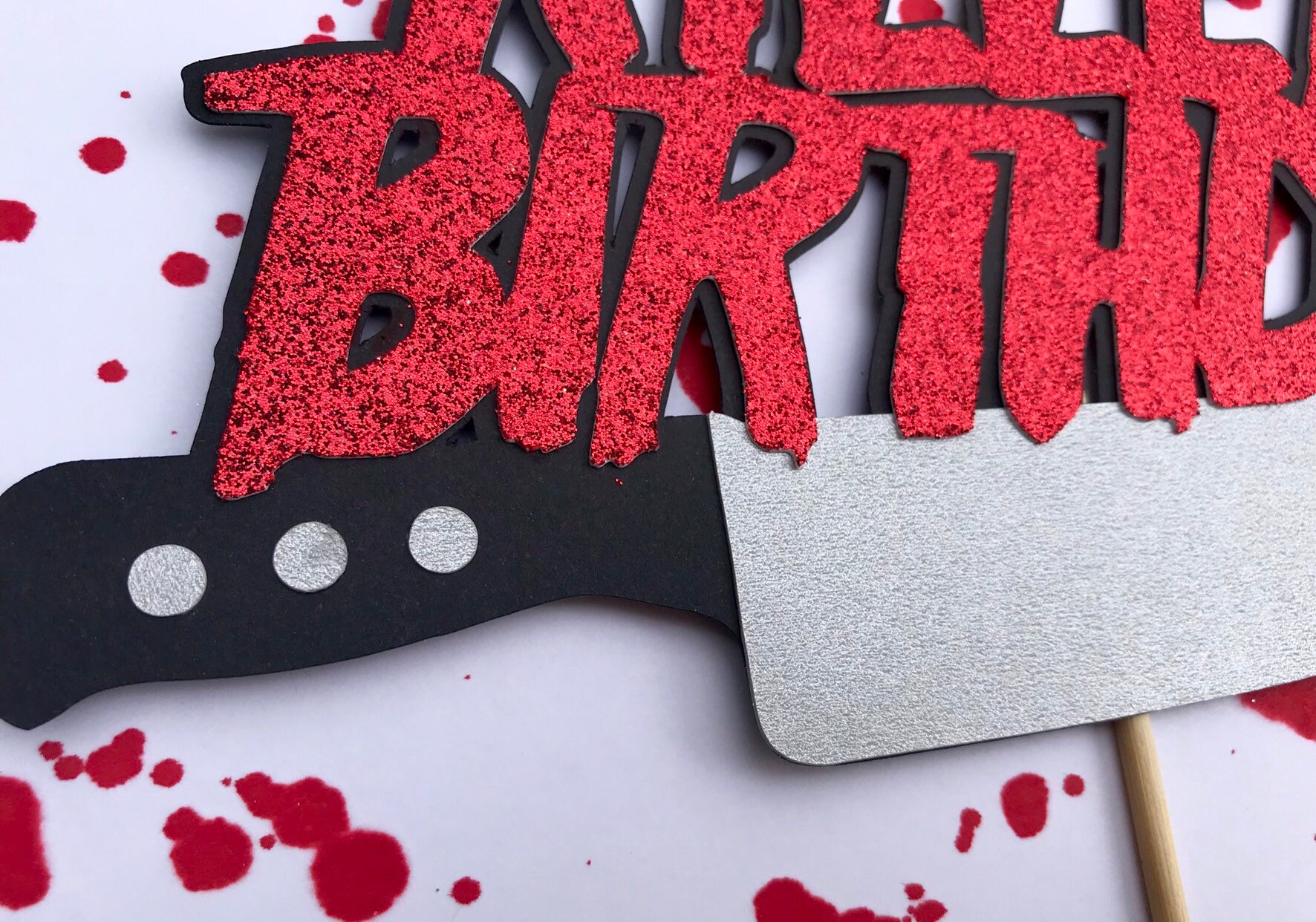 Killer Birthday Cake Topper Halloween Cake Topper Horror - Etsy