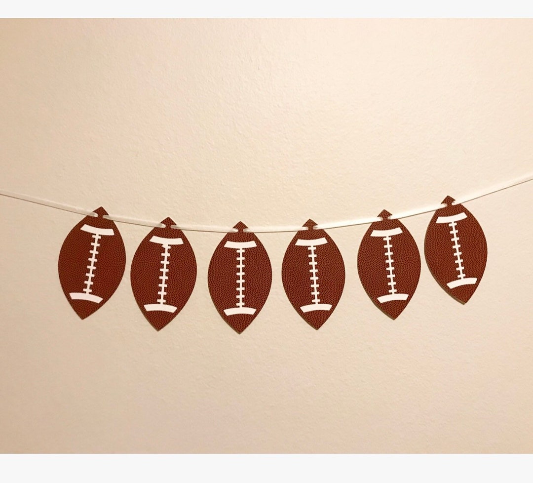 Football Banner (qty. 1)| Football Garland| Football Highchair Banner ...