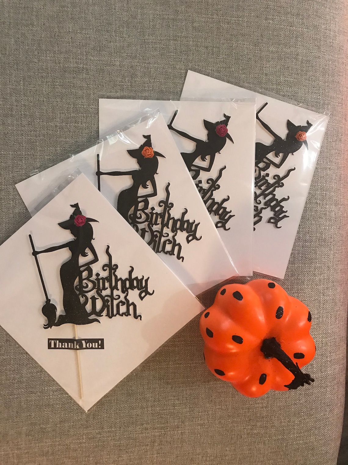 Birthday Witch Cake Topper Halloween Cake Topper Happy - Etsy