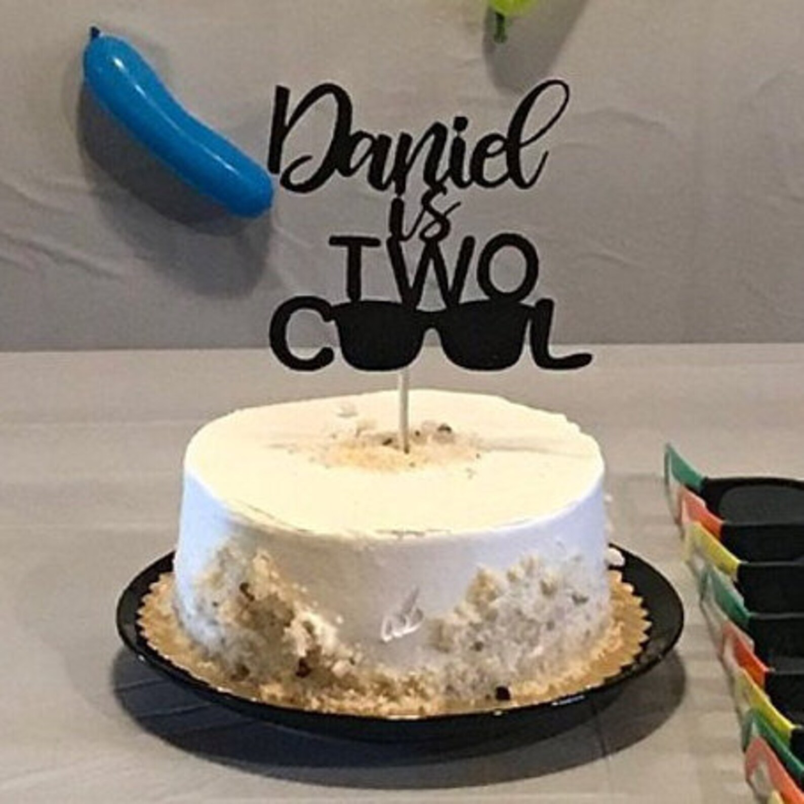 Two Cool Cake Topper 2 Cool Age Cake Topper I Am Two Cake | Etsy