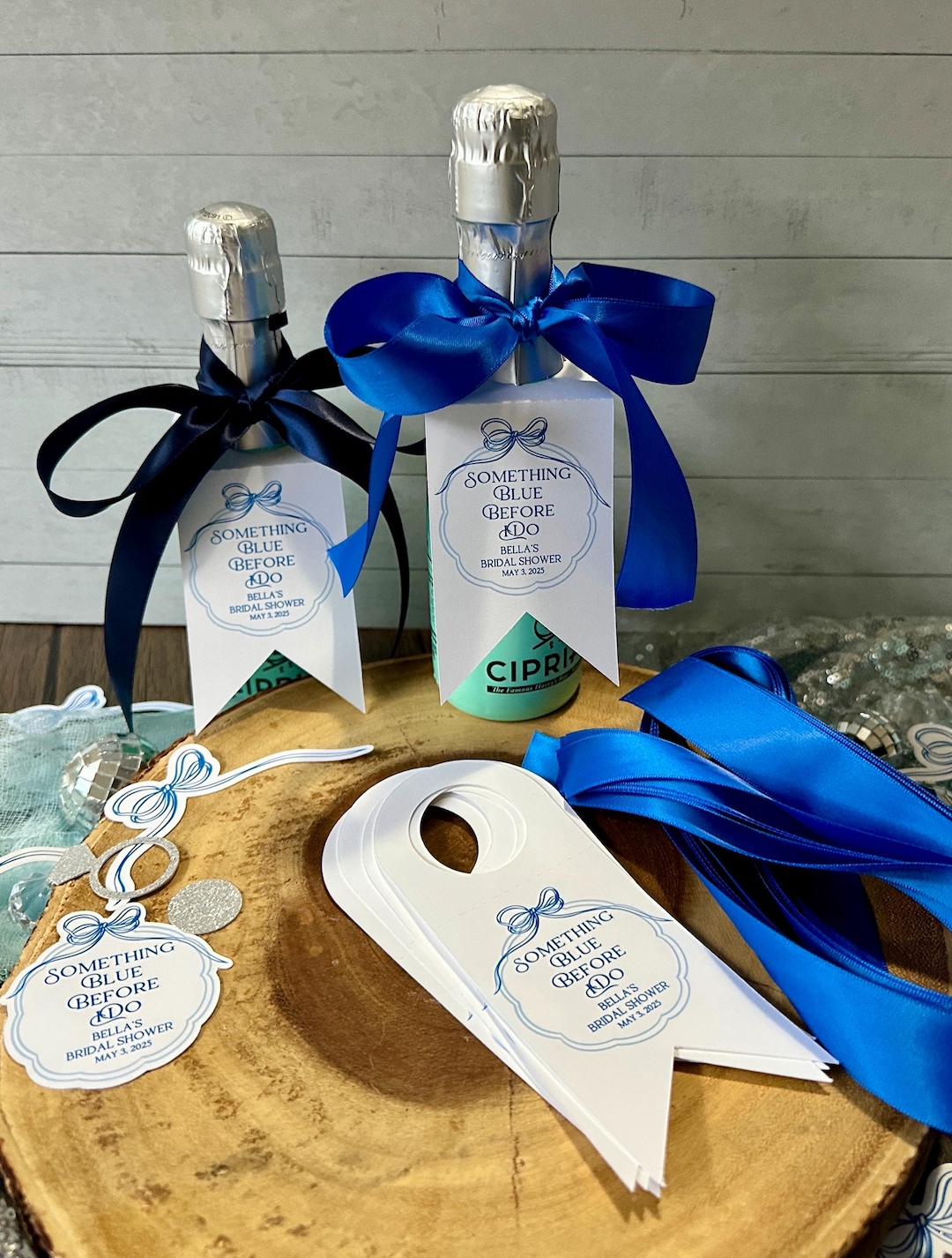 Something Blue Before I Do Wine Tags| Something Blue Before I Do Bridal ...