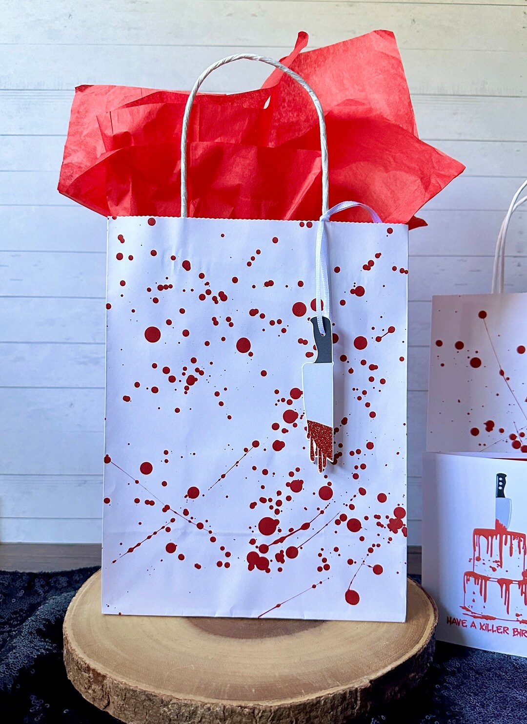 Blood Splatter Gift Bag (qty. 1)| Horror Film Party Decorations| Killer ...