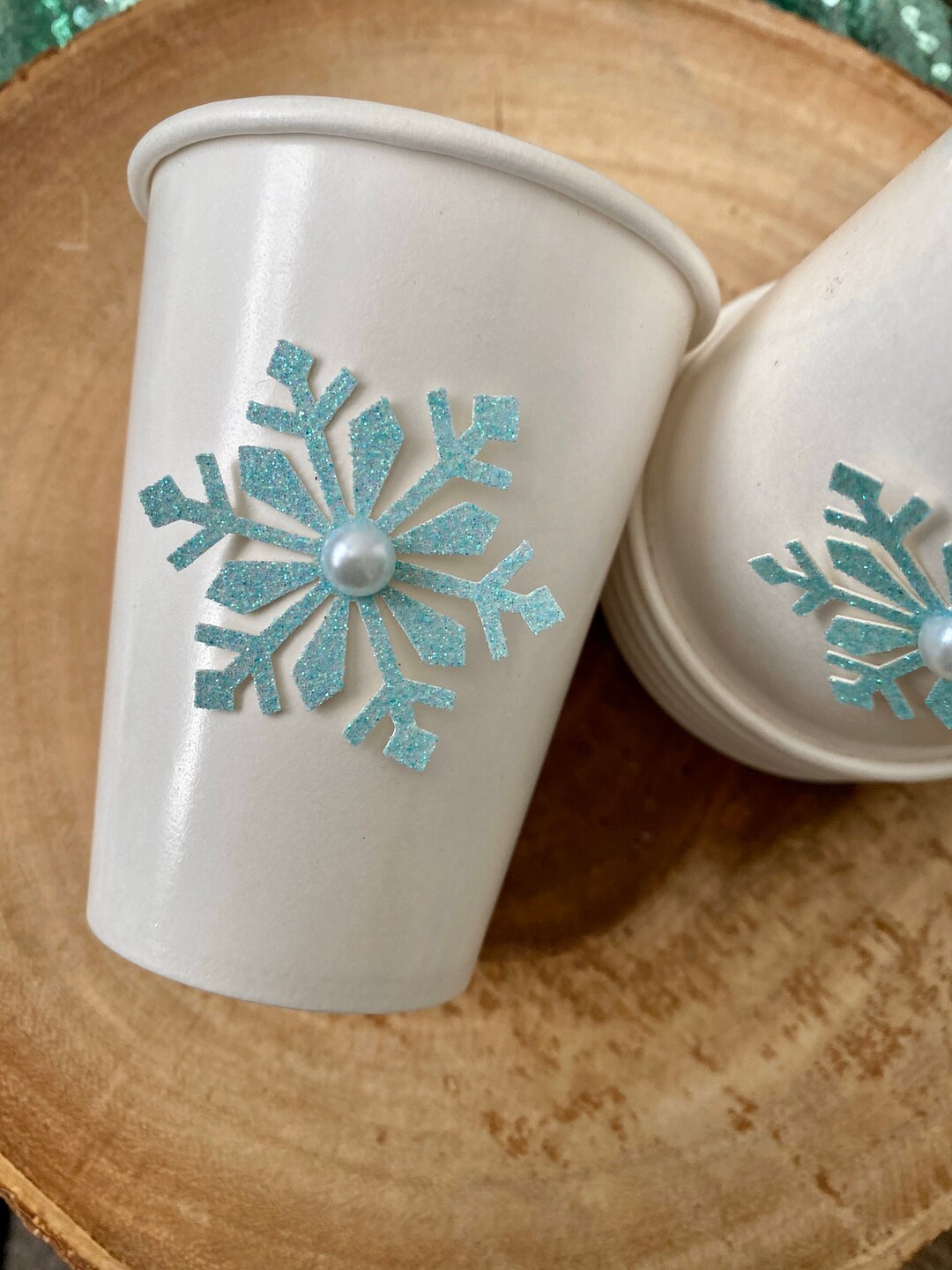Snowflake Cups Qty. 6| Winter Onederland Party Supplies| Paper Party ...