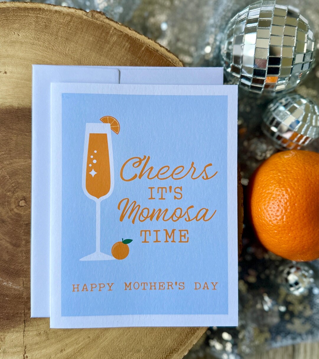 Mimosa Card Mothers Day| Happy Momosa Day| Momosa Mothers Day Gift ...
