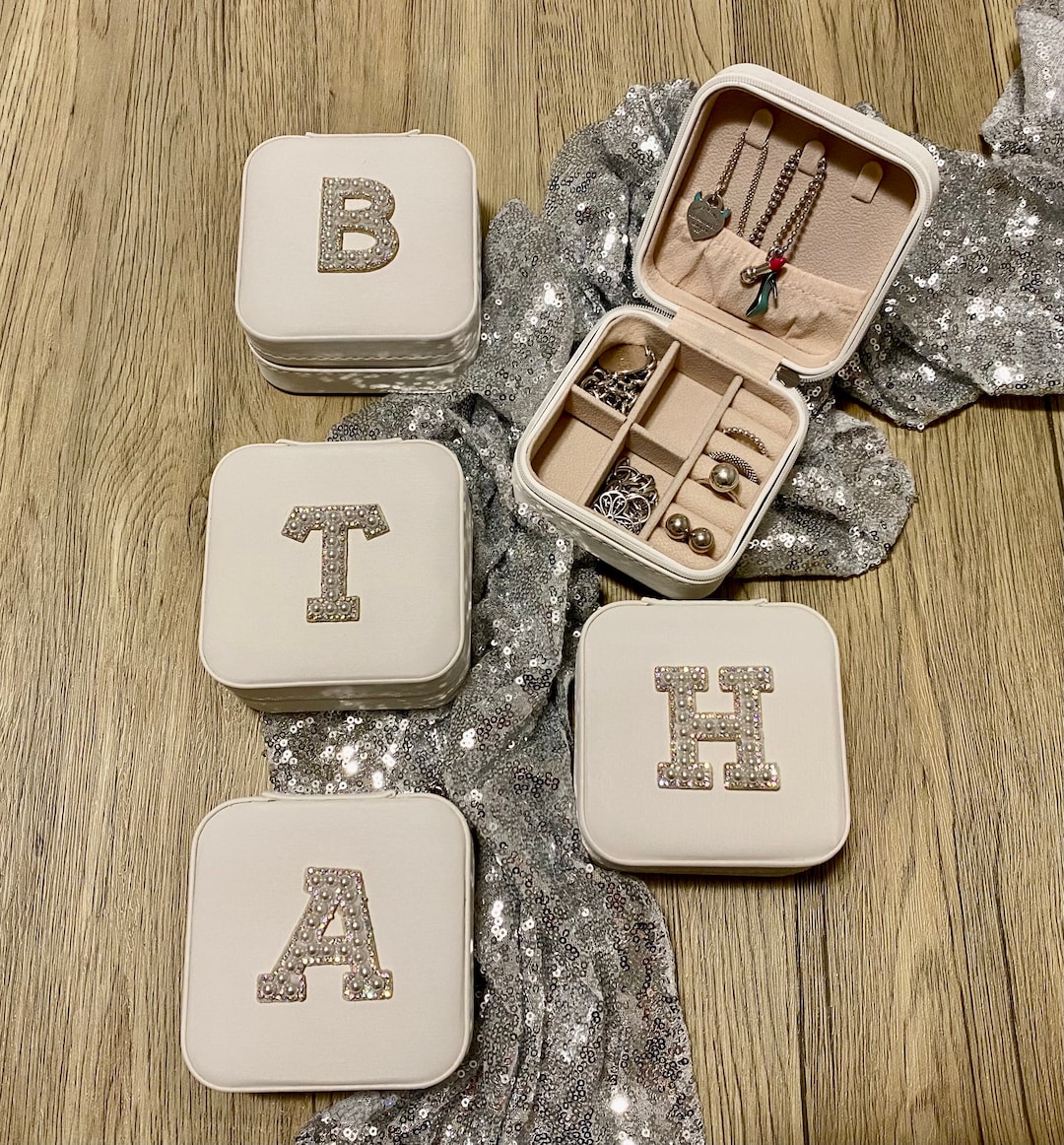 Pearl Initial Monogram Jewelry Box (qty. 1)| Personalized Gift ...