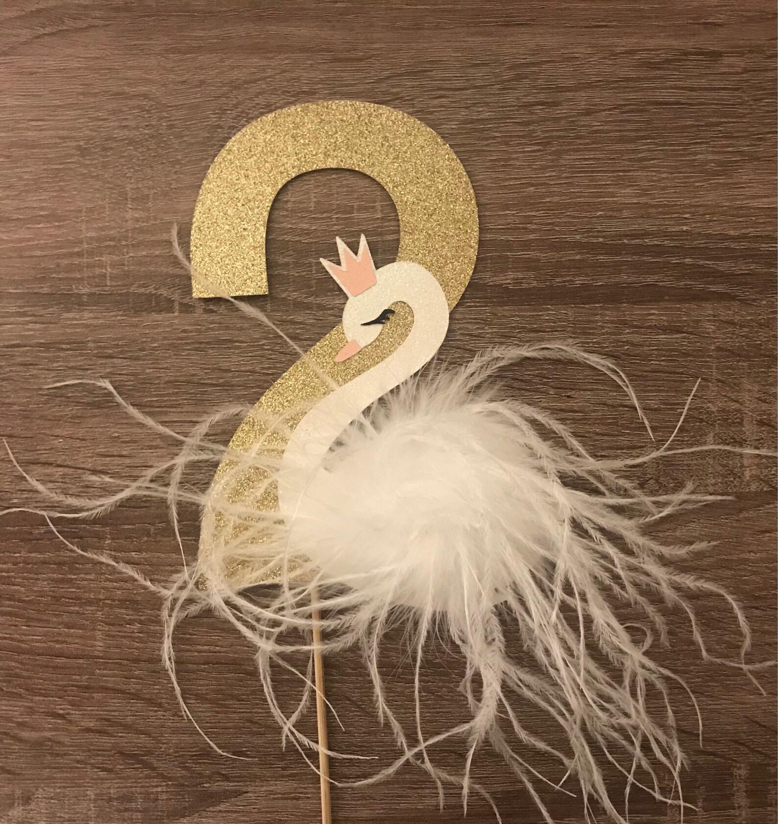 Swan Cake Topper Swan Birthday Swan Party Decor Swan Party - Etsy