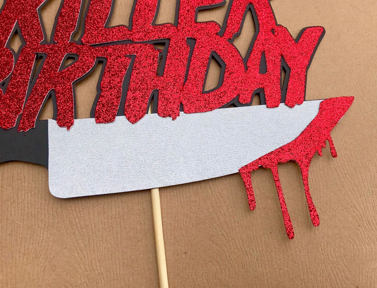 Killer Birthday Cake Topper Halloween Cake Topper Horror | Etsy Canada