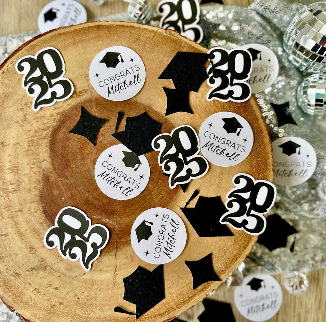 40 Pieces Personalized Graduation Confetti| 2026 Party Decor| Law ...