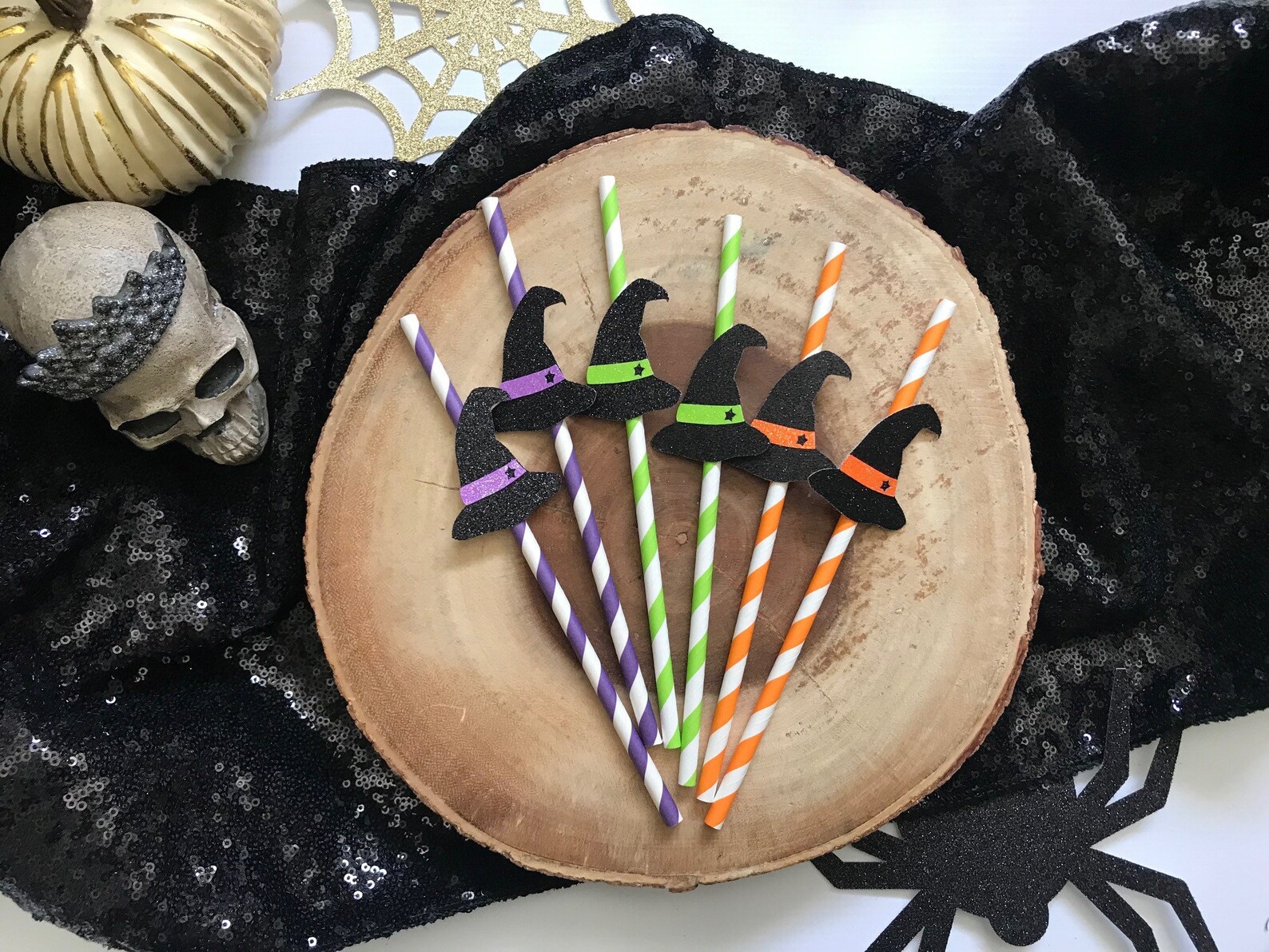 Witch Straws (qty. 12)| Halloween Straws| Halloween Party Decor| Adult ...