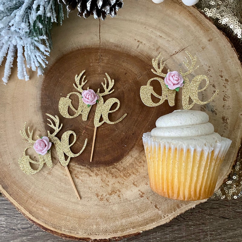 Deer Cupcake Toppers - Etsy