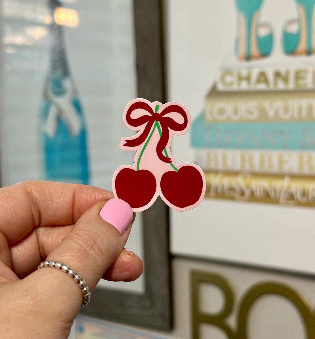 Cherry Sticker (qty. 1)| Mon Cheri Theme| Cherry on Top Sticker| Love ...