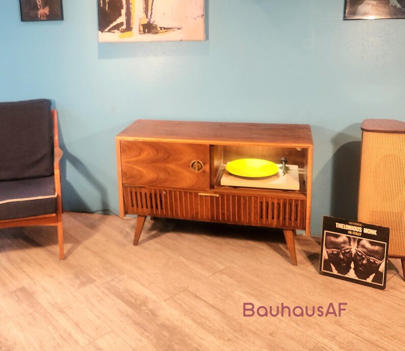 1959 Metz German Record Player Stereo Console, Modernized, Bluetooth - Etsy