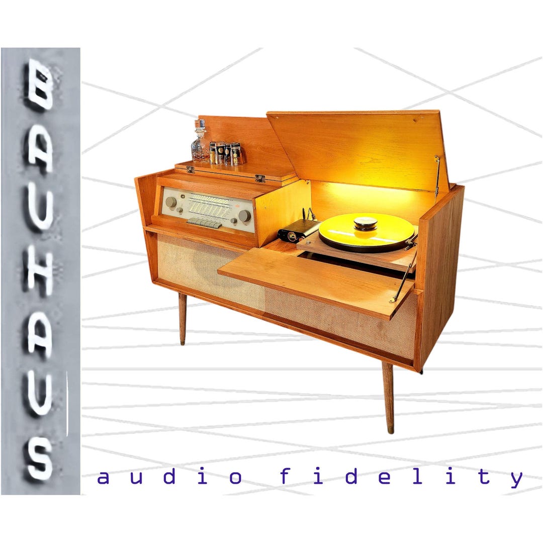 Pending on Showroom Floor. Midmod Vintage Stereo Console Re-imaged Re ...