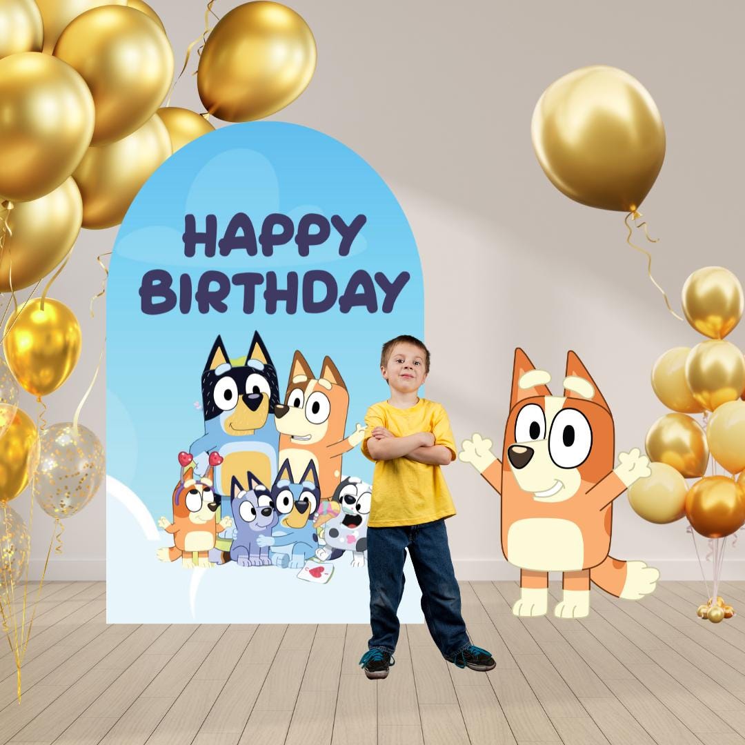 Bluey Cardboard Cutouts Official Licensed Heeler Family Standees ...