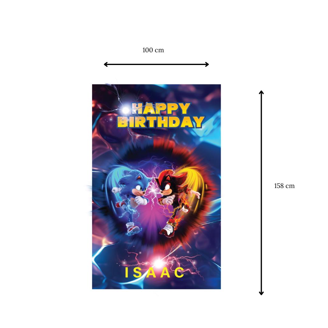 Sonic Birthday Welcome Board , Sonic Party Welcome Sign, Printable ...