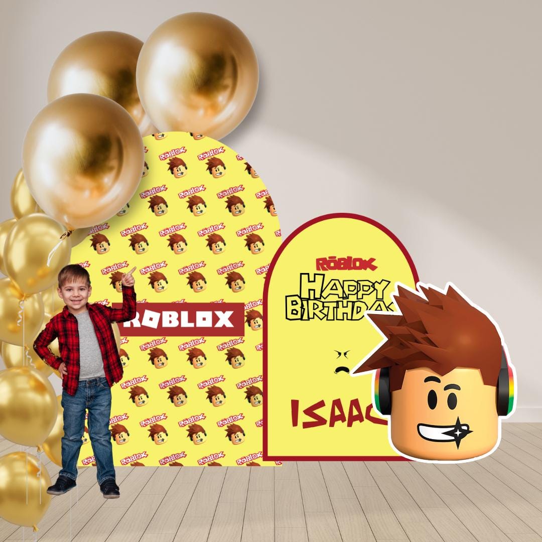 Roblox Birthday Backdrop, Roblox Birthday, Game Party, Roblox Boys ...