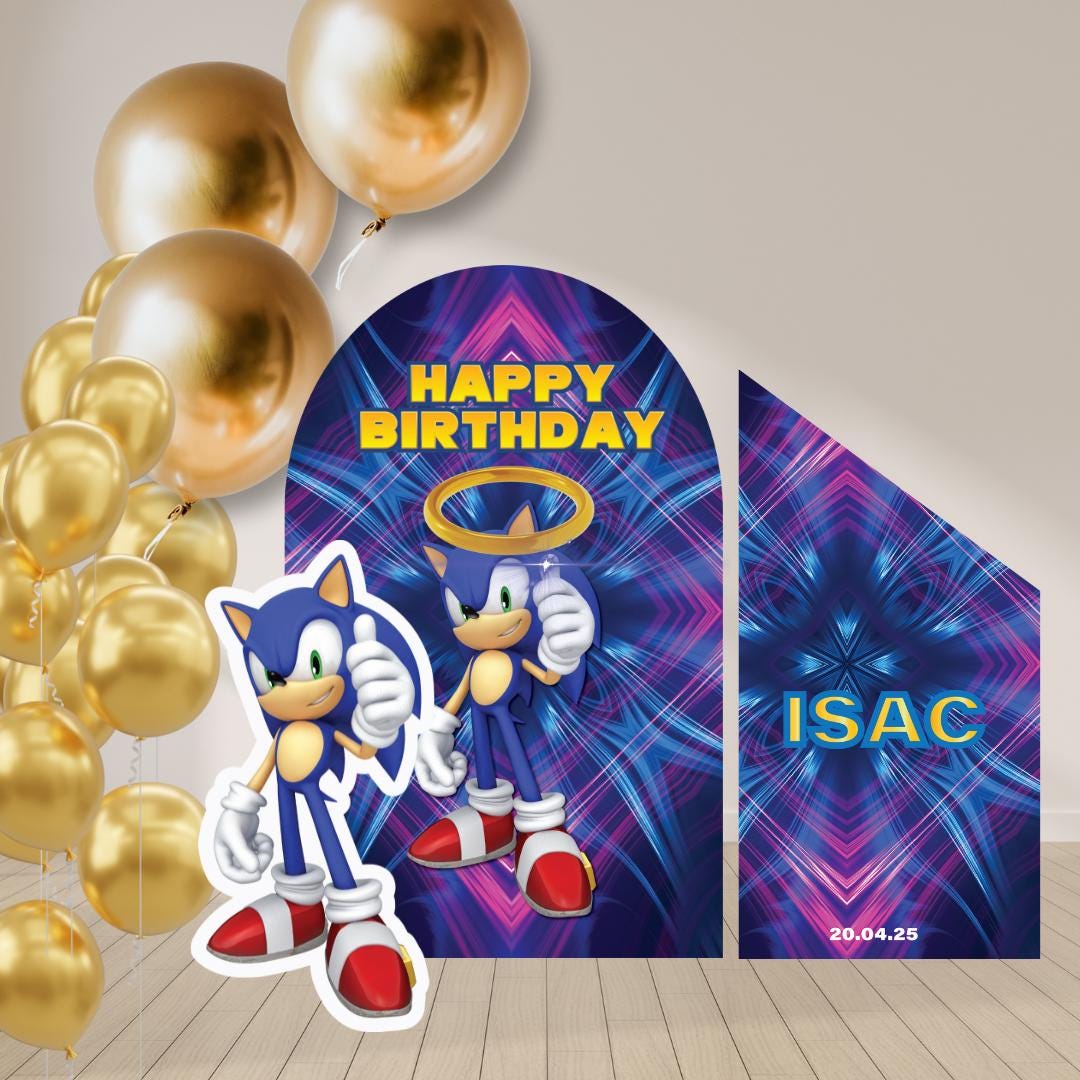 Sonic Birthday Welcome Board , Sonic Party Welcome Sign, Printable ...