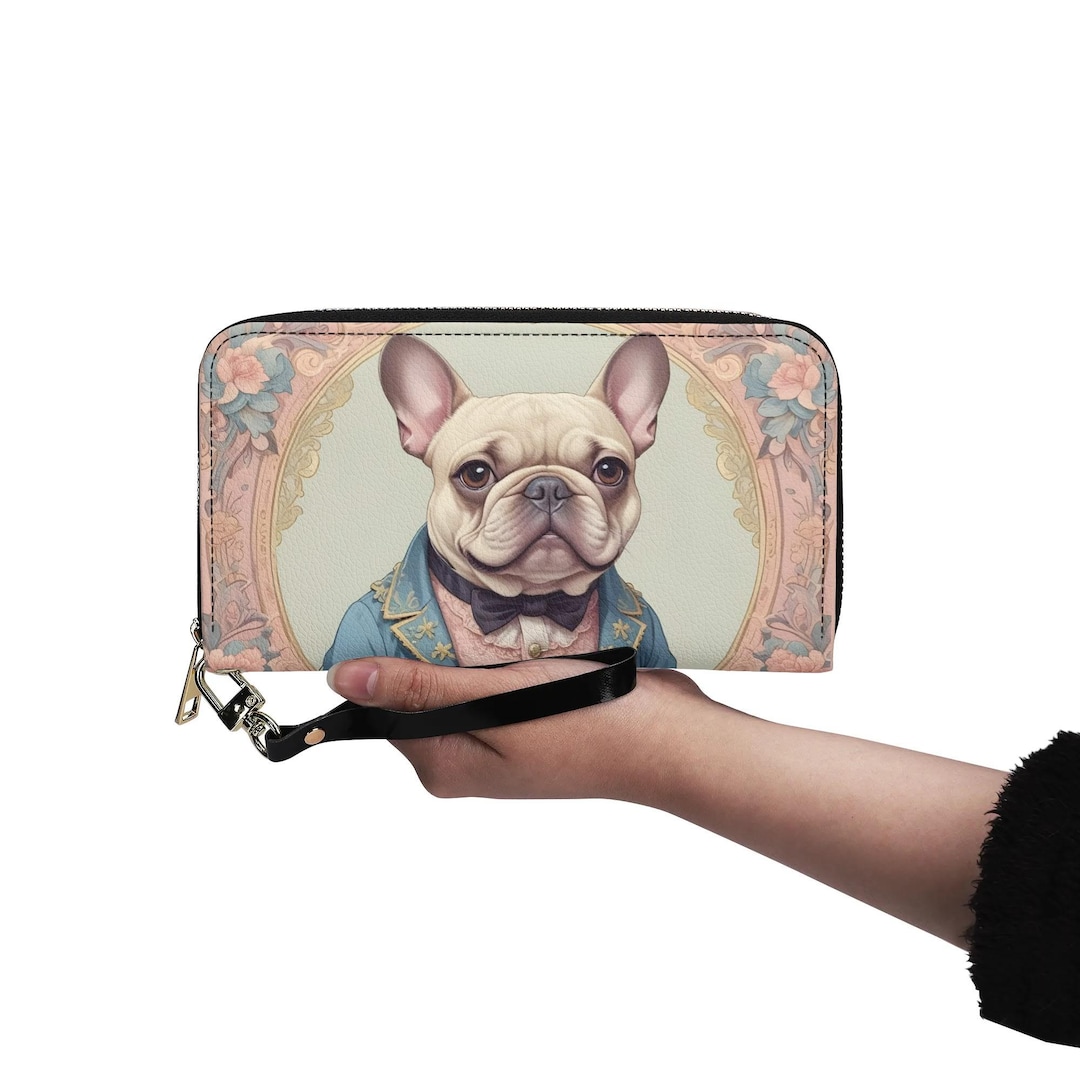 French Bulldog Wallet Vegan Leather Cute Wallet Vegan Leather Wallet ...